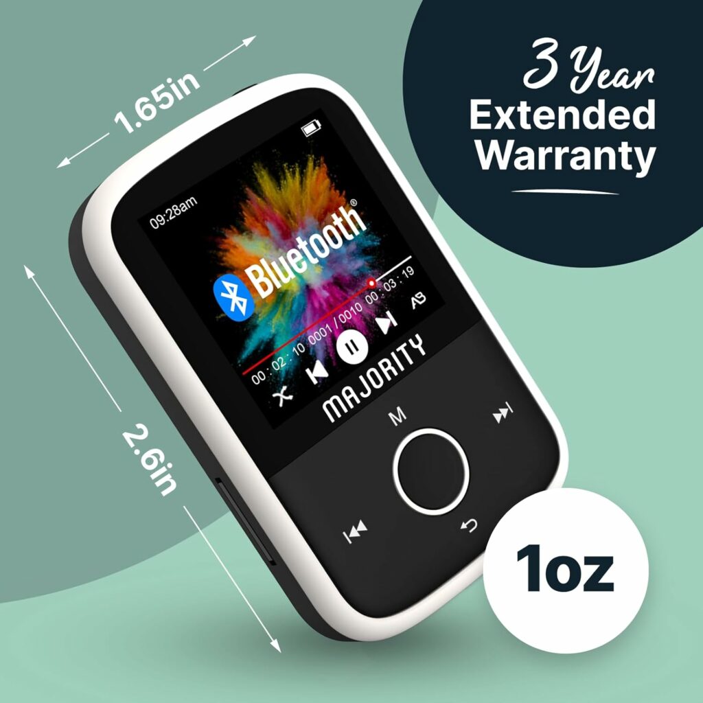 Majority Portable MP3 Player 16GB BT+Earphones - Coolio