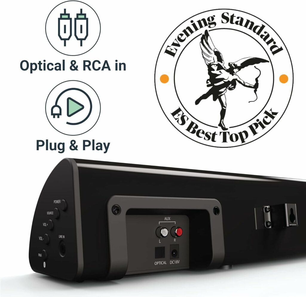 Majority Soundbar SNOWDON II 120W BT/Optical Black - Coolio